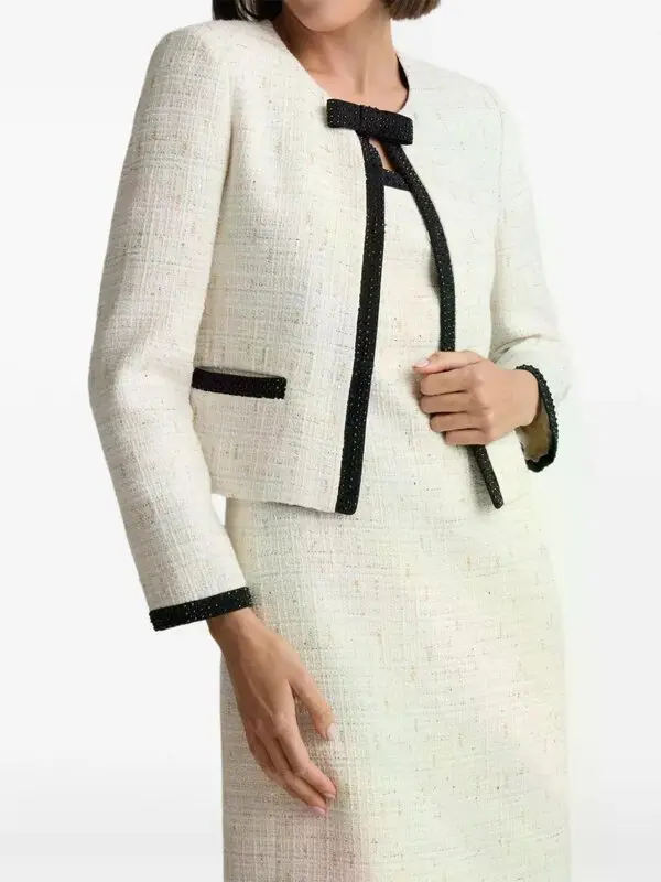 St. John Tweed Appliqué Jacket