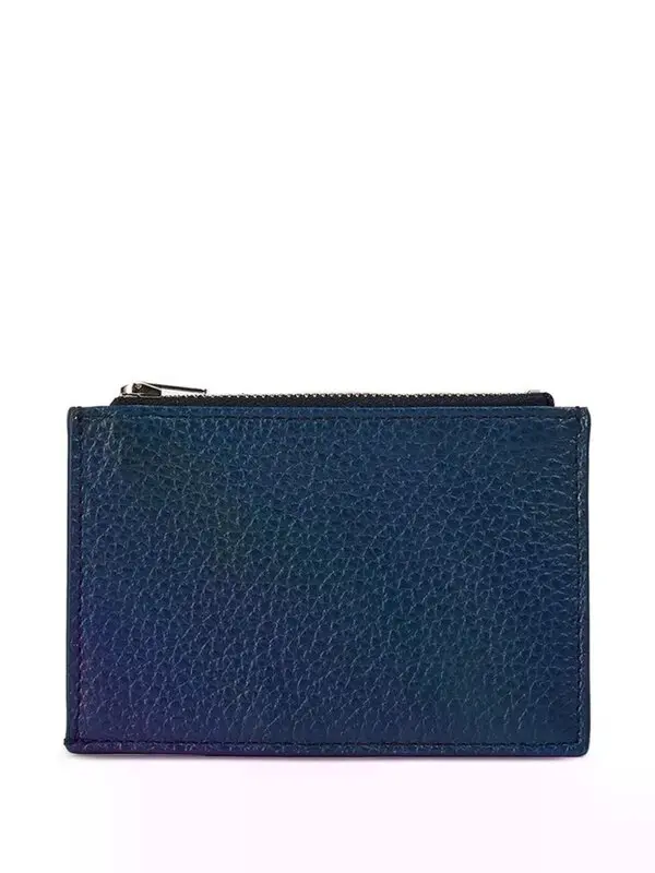 DOUCAL'S Tumbled Leather Zip Card Holder