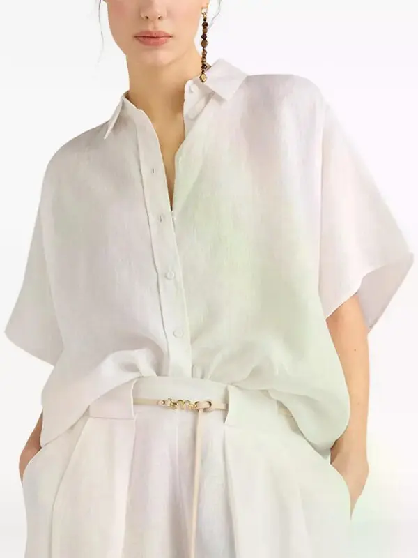 Momoni Linen Boxy Fit Shirt