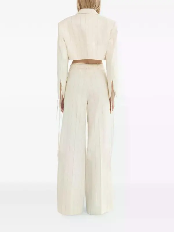 NISSA Striped Wide Leg Trousers