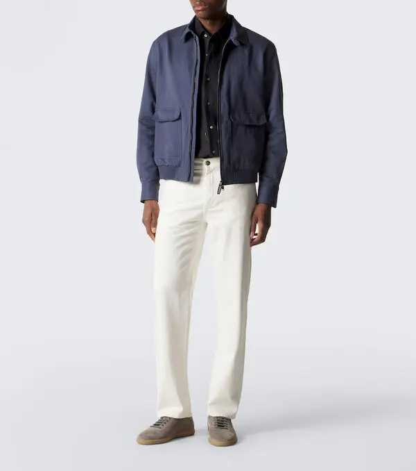 Zegna 232 Suede Lace-up Sneakers