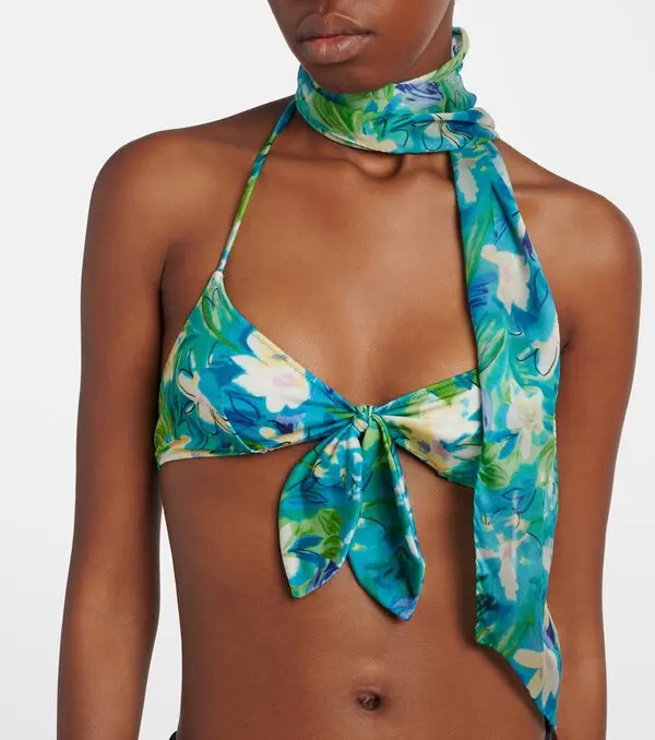 Chloé Wild Flowers Floral Silk Scarf