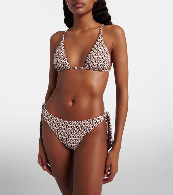 Max Mara Baobab Printed Bikini - Brown