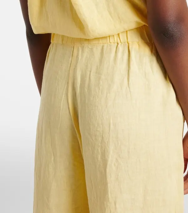 Velvet By Graham & Spencer Lola Linen Wide-leg Trousers