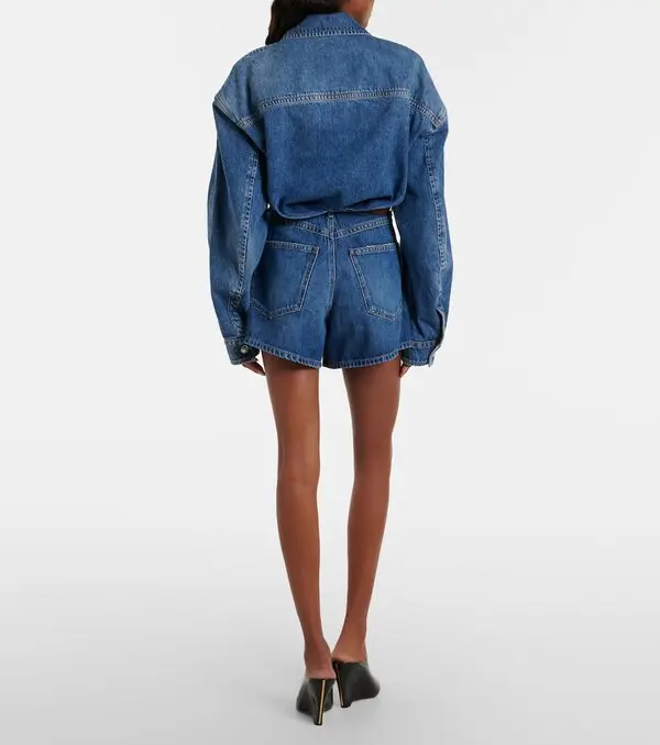 Sportmax Pevera Cropped Denim Shirt