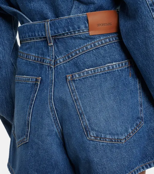 Sportmax Pevera Cropped Denim Shirt