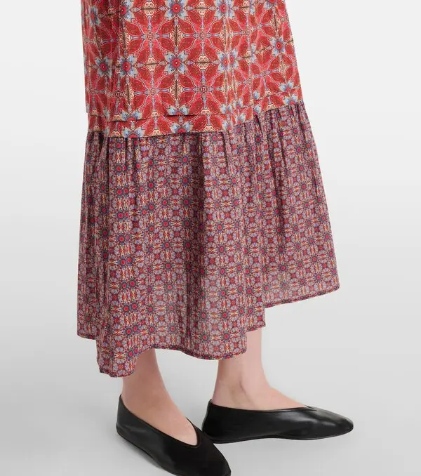 Velvet By Graham & Spencer Maela Printed Cotton Midi Dress