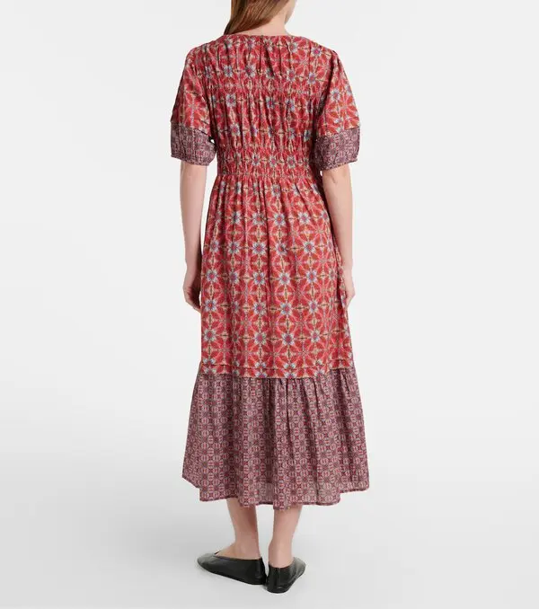 Velvet By Graham & Spencer Maela Printed Cotton Midi Dress
