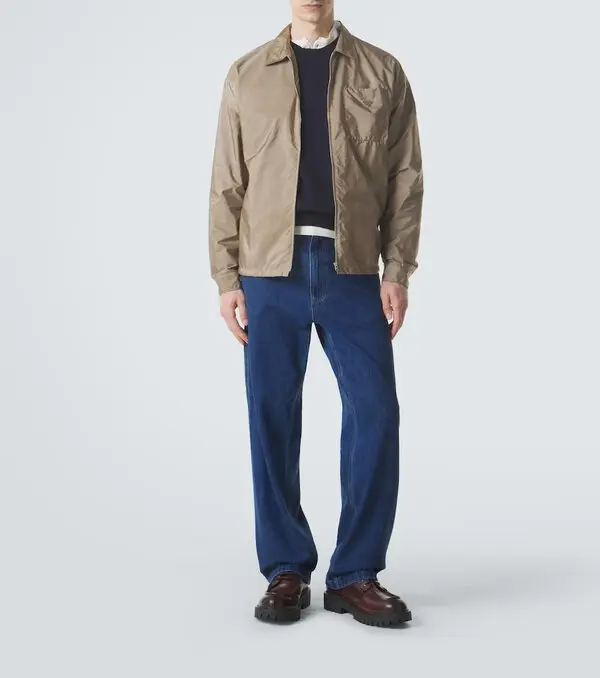 Prada Re-nylon Zip-up Shirt