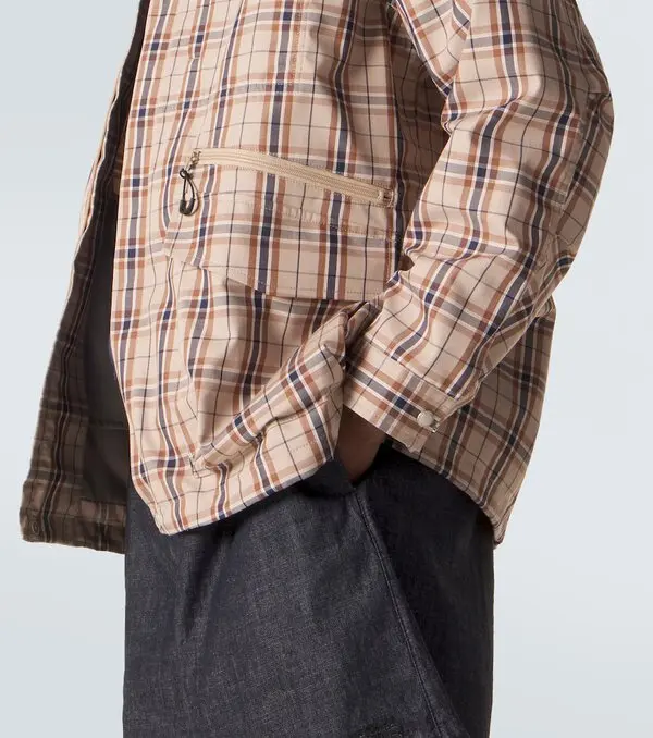 Comme Des Garçons Checked Cotton-blend Jacket