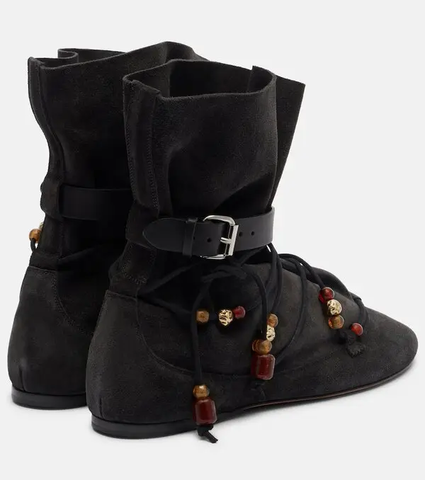 Isabel Marant Étoile Letiz Suede Ankle Boots - Black