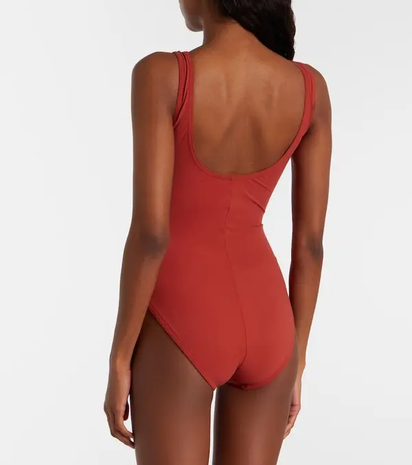 KARLA COLLETTO Draped One-piece Swimsuit - Red