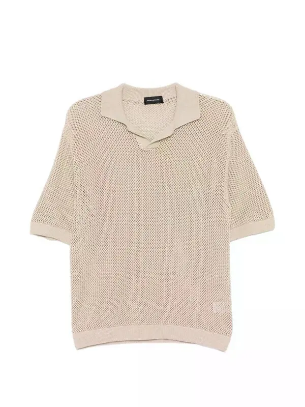 Tagliatore Tilley Knitted Polo Shirt - Neutrals
