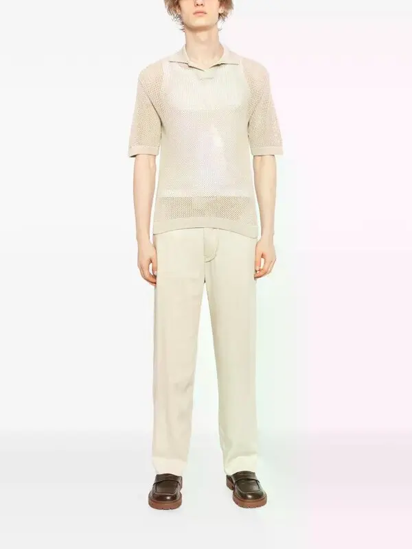 Tagliatore Tilley Knitted Polo Shirt - Neutrals