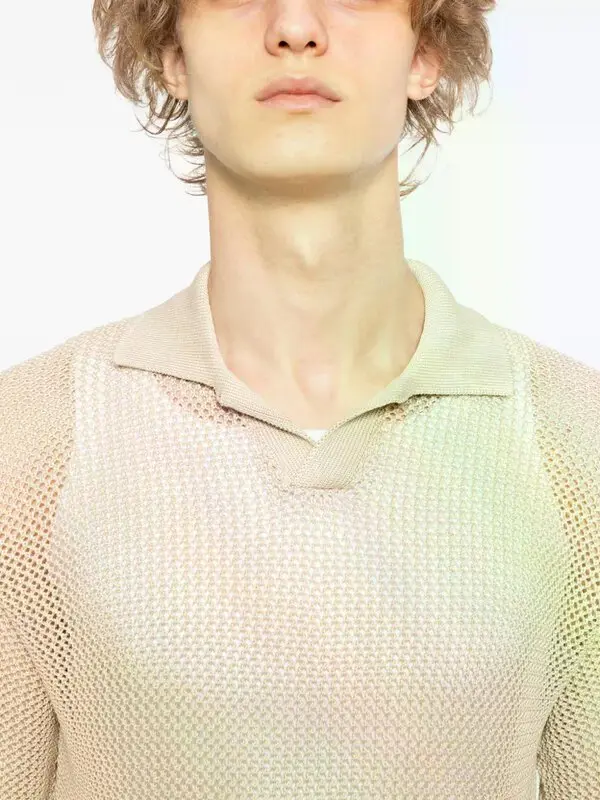 Tagliatore Tilley Knitted Polo Shirt - Neutrals