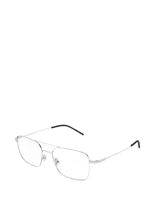 Saint Laurent Tortoiseshell Round Frame Glasses