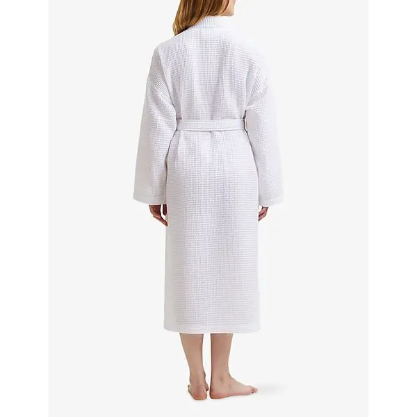 YVES DELORME Astreena Cotton-blend Bathrobe - Blanc