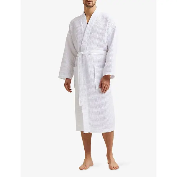 YVES DELORME Astreena Cotton-blend Bathrobe - Blanc