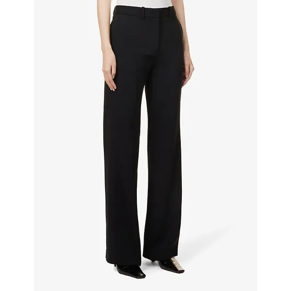 JOSEPH Morrissey Straight-leg High-rise Stretch-woven Trousers