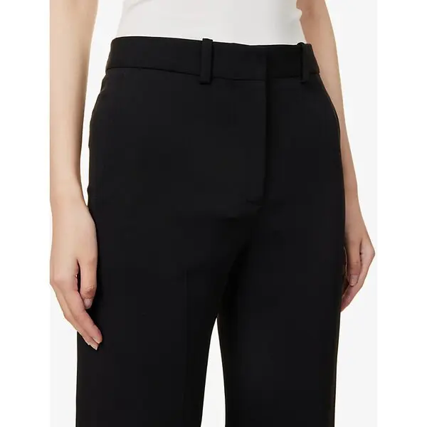 JOSEPH Morrissey Straight-leg High-rise Stretch-woven Trousers