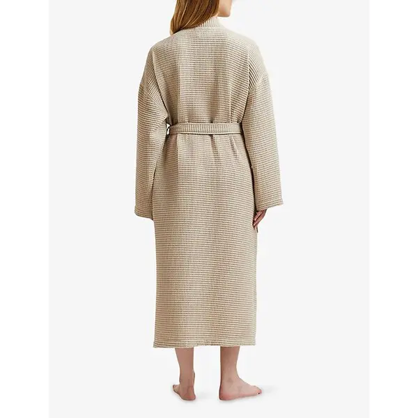 YVES DELORME Astreena Cotton-blend Bathrobe - Pierre
