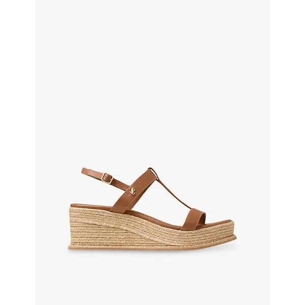 JIMMY CHOO Theia 60 Leather Wedge Heeled Sandals