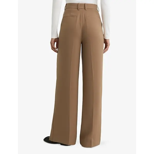 REISS Margeaux Wide-leg Stretch-woven Trousers