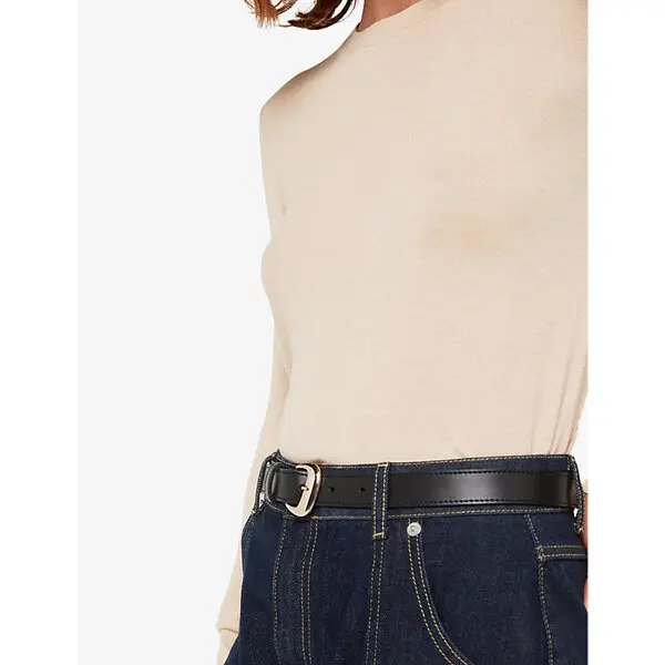 Whistles Annie Slim-fit Metallic-knit Jumper