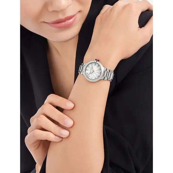 BVLGARI Lvcea Stainless-steel And Diamond Automatic Watch