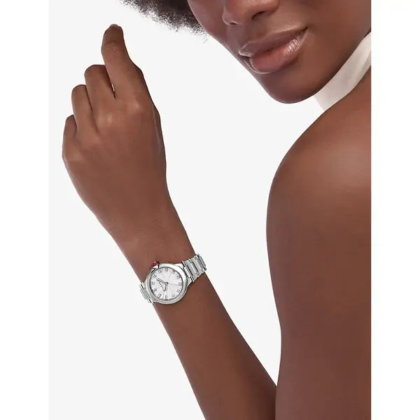 BVLGARI Lvcea Stainless-steel And Diamond Automatic Watch