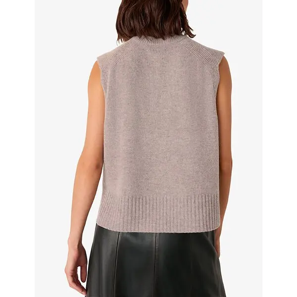 Whistles Wool Sleeveless Tank Top - Cream