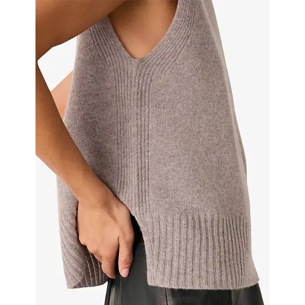 Whistles Wool Sleeveless Tank Top - Cream