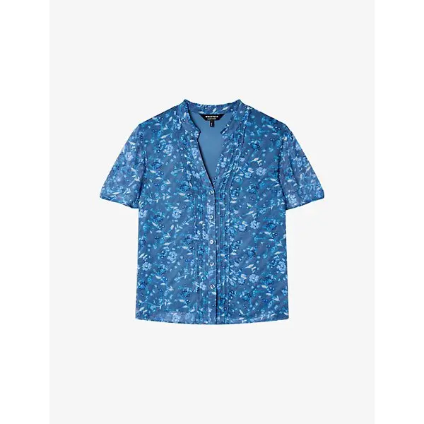 Whistles Ditsy Floral Print V-neck Blouse - Multi-coloured