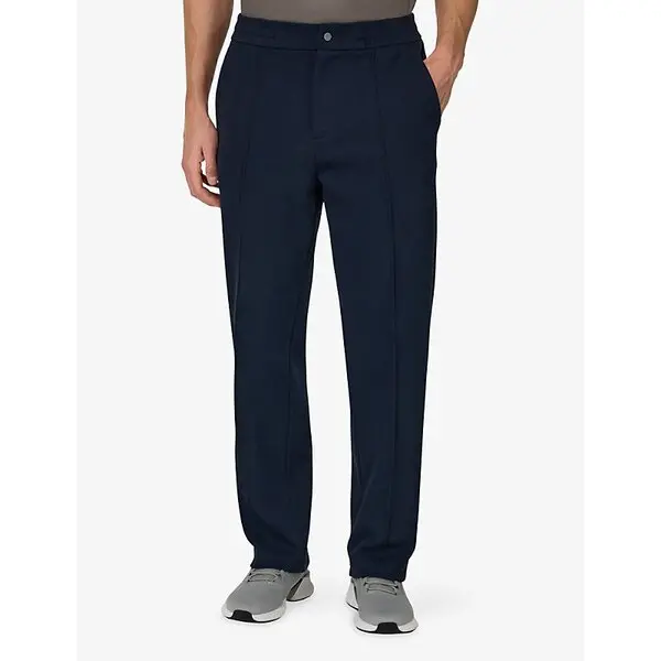 Boggi Milano Scuba Piqué Tailored Cotton-blend Trousers