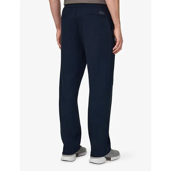 Boggi Milano Scuba Piqué Tailored Cotton-blend Trousers