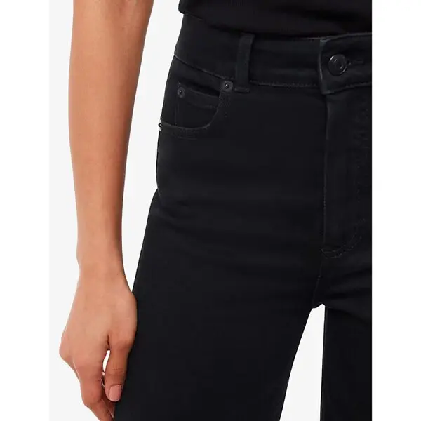 Whistles Barrel-leg High-waist Stretch-denim Jeans