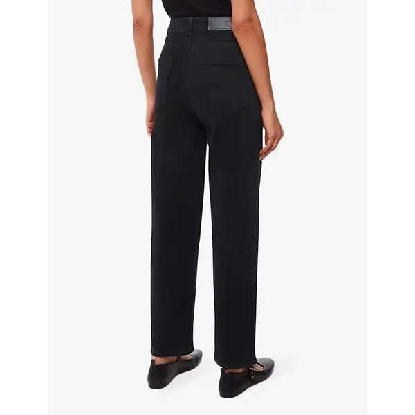 Whistles Barrel-leg High-waist Stretch-denim Jeans