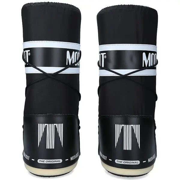 Moon Boot Icon Brand-print Shell Boots - Black