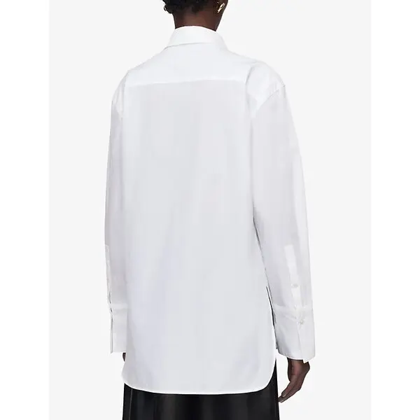 JOSEPH Nellie Long-sleeve Cotton Blouse