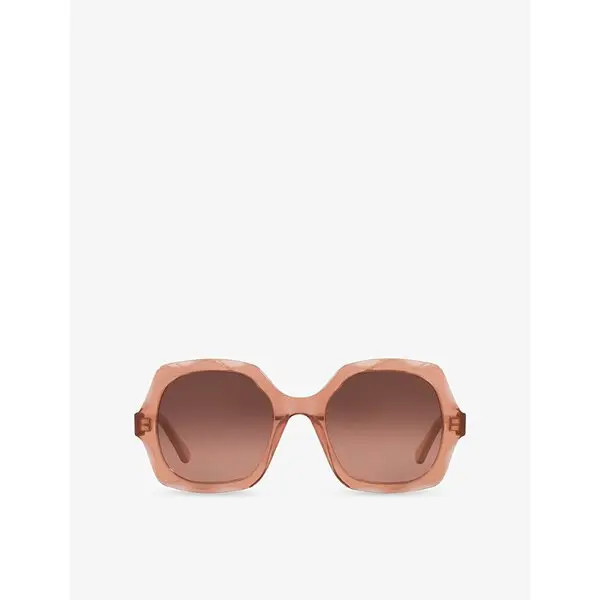 Chloé Square Frame Acetate Sunglasses - Brown