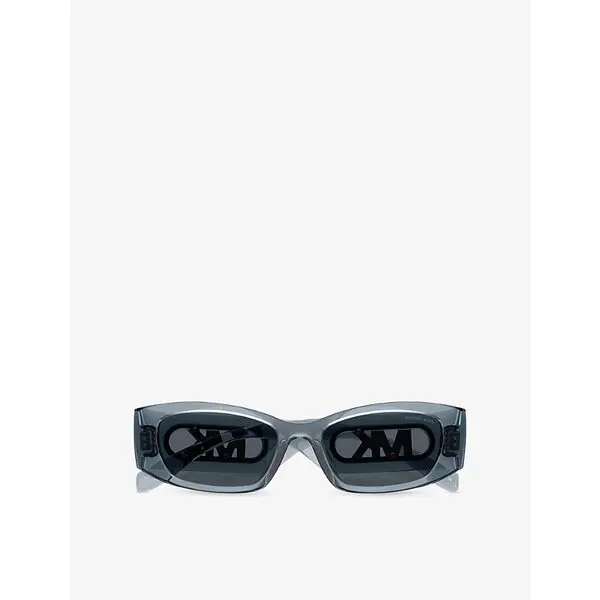 Michael Kors Rectangle Frame Acetate Sunglasses - Blue