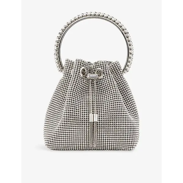 JIMMY CHOO Bon Bon Top-handle Bag - Silver