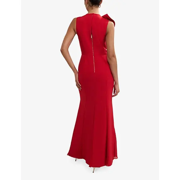 PHASE EIGHT Tyra Ruffle Neck Maxi Dress