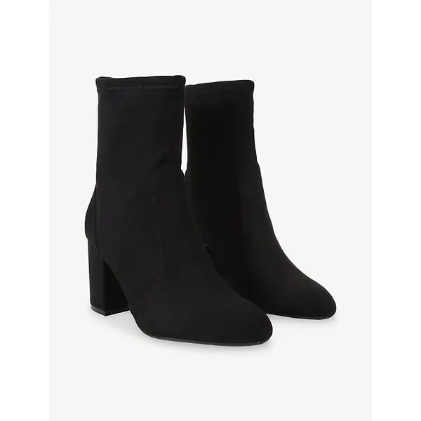 Carvela Vito Heeled Faux-leather Ankle Boots - Black
