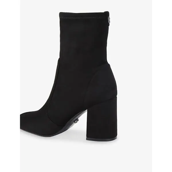 Carvela Vito Heeled Faux-leather Ankle Boots - Black