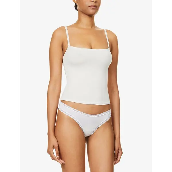 STRIPE & STARE Basics Low-rise Stretch-woven Pack Of Four Thongs - Multi-coloured