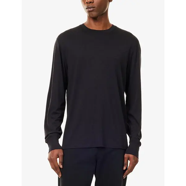 TOM FORD Crewneck Long-sleeves Woven-t-shirt
