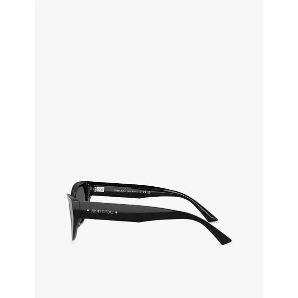 JIMMY CHOO Acetate Cat Eye Sunglasses - Black