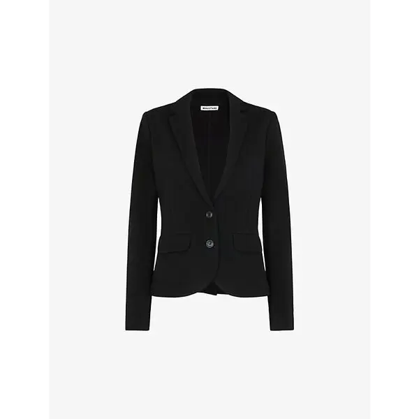 Whistles Single-breasted Slim-fit Cotton Jacket