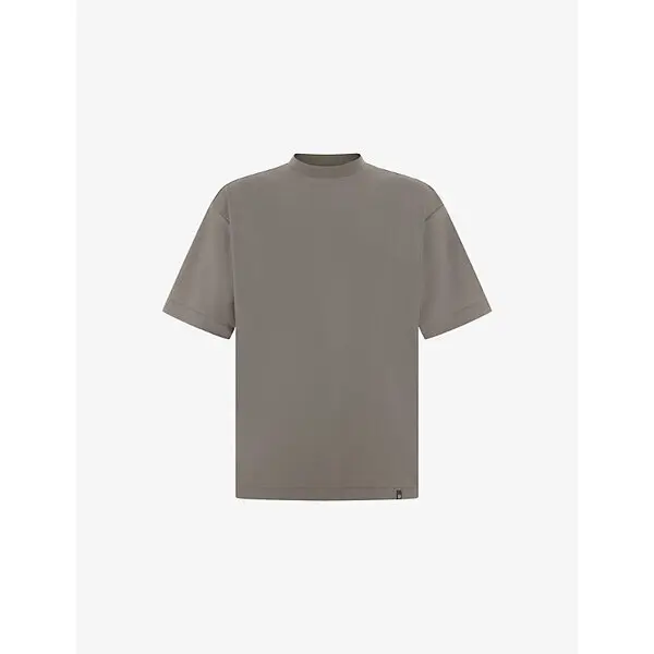 Boggi Milano S.cafè® Yarn Tech Cotton-jersey T-shirt - Mud